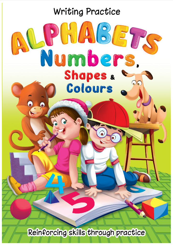 Writing Practice: Alphabets, Numbers, Shapes & Colours – Popular Book ...
