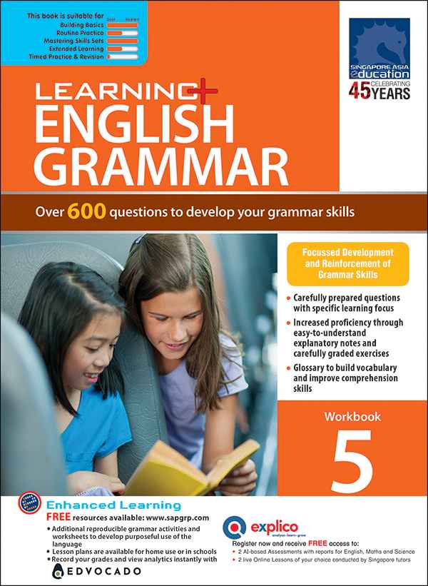 Primary 5 LEARNING+ ENGLISH GRAMMAR Workbook 5-3rd Edition – Popular ...