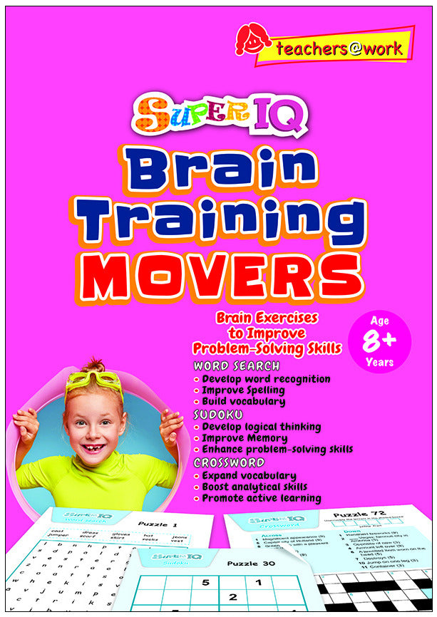 Super IQ Brain Training Movers (Age 8+ Years) – Popular Book Company Pte Ltd
