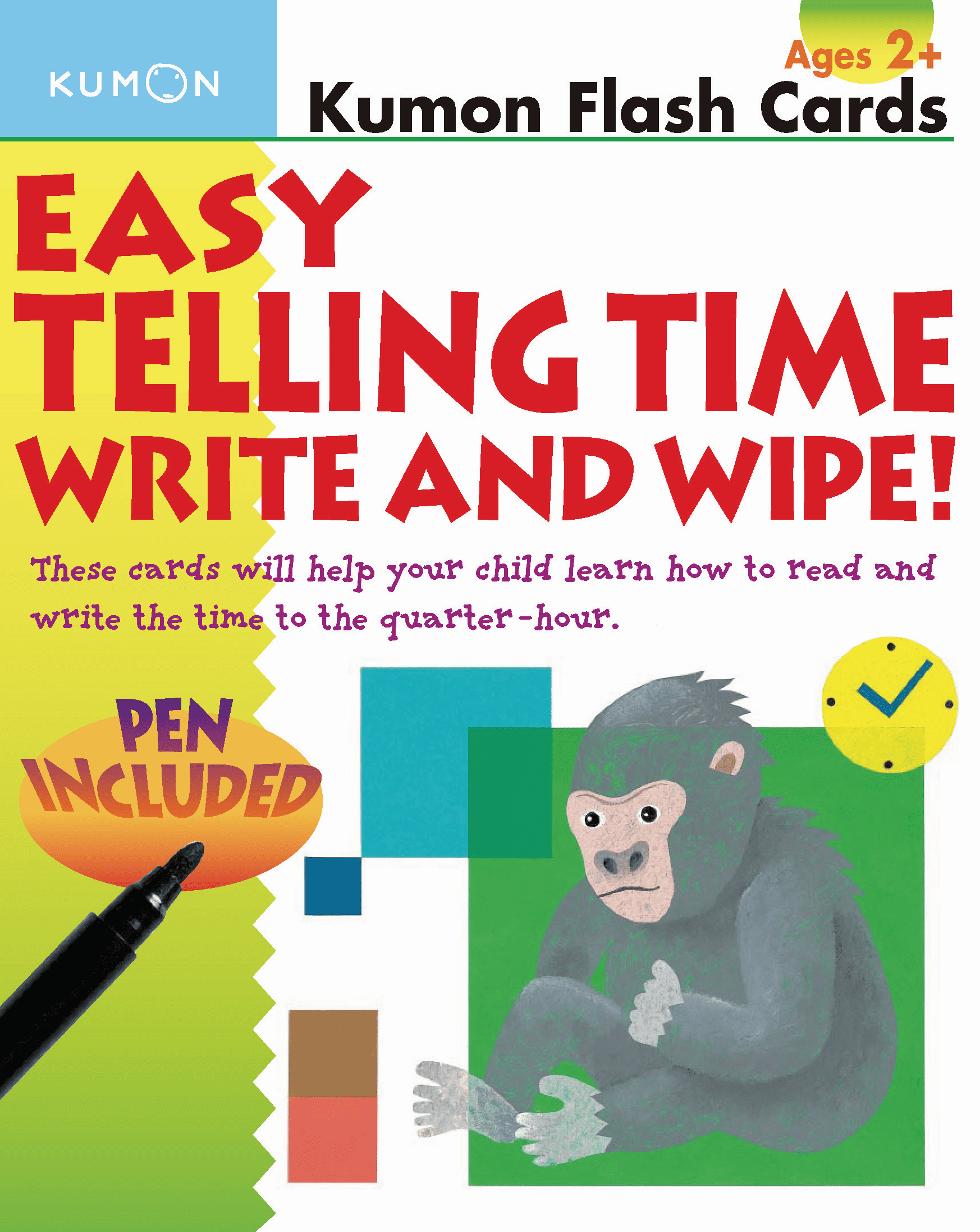 Kumon: Easy Telling Time Write & Wipe – Popular Book Company Pte Ltd
