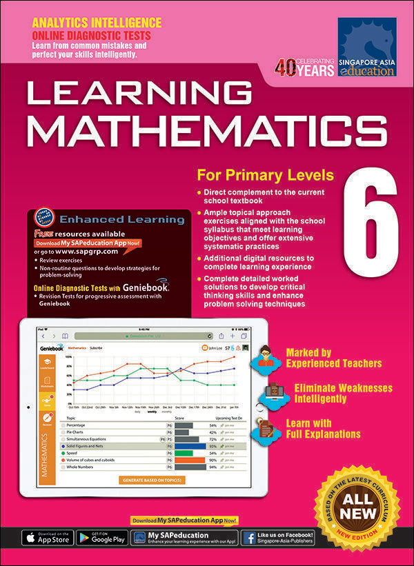 Learning Mathematics For Primary Levels 6 + Geniebook – Popular Book ...