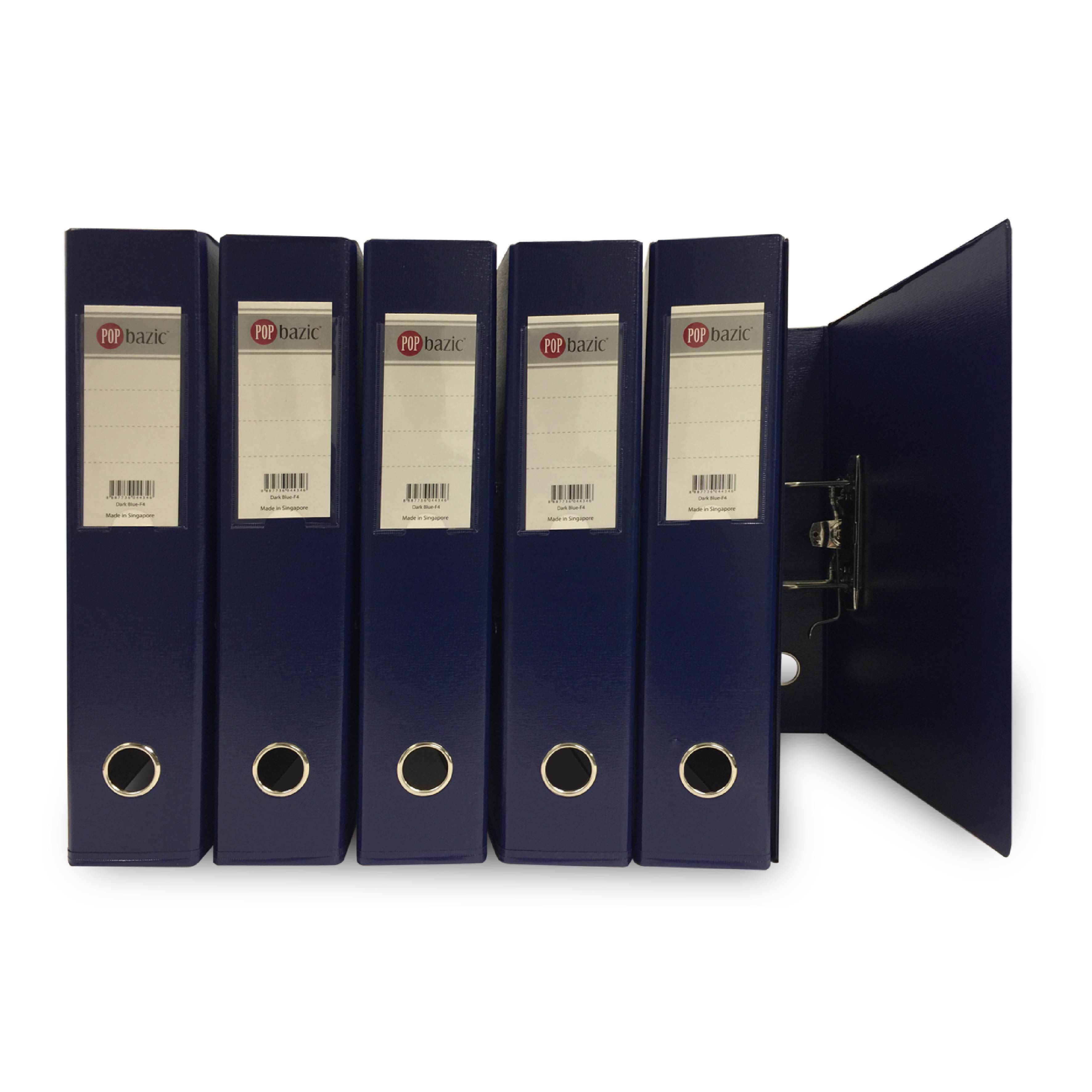 POP BAZIC F4 PVC Lever Arch File 3 Inch - 6 Pcs – Popular Book Company ...