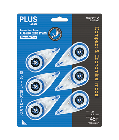 PLUS MINI CORRECTION TAPE SET 5MMX8M WH505/6 49217 – Popular Book ...