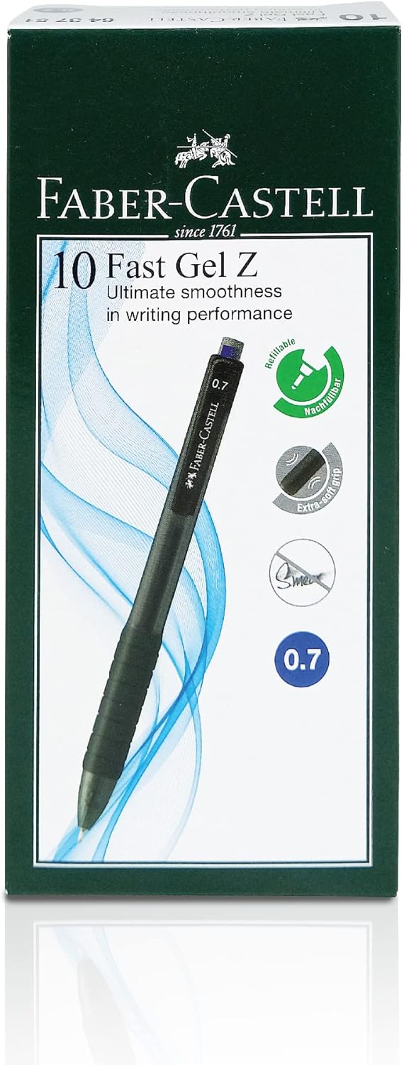 FABER-CASTELL FAST GEL Z GEL PEN 0.5/0.7MM (ASSORTED COLOURS) – Popular ...