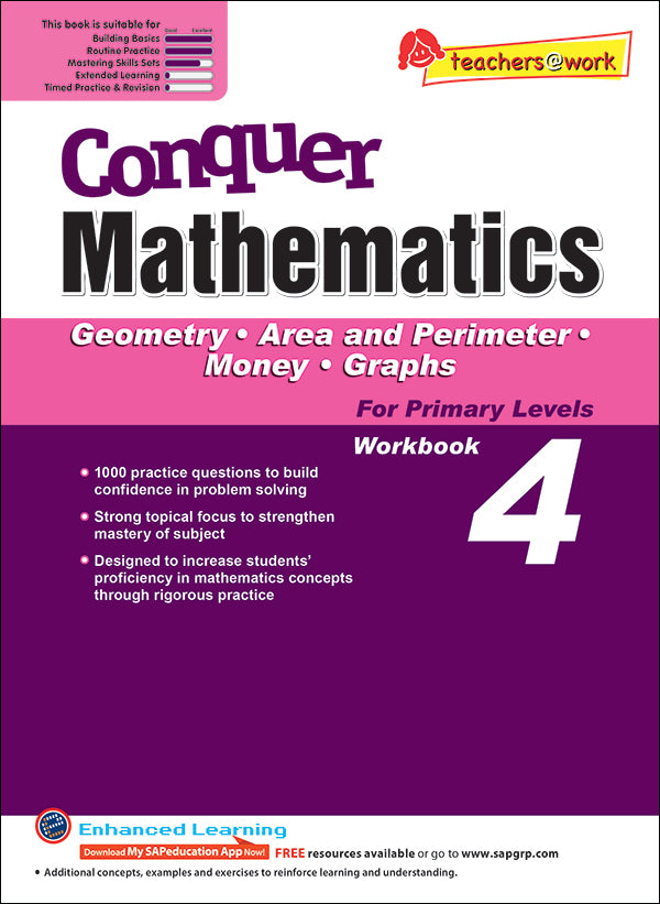 Conquer Mathematics Geometry . Area and Perimeter . Money . Graphs Wor ...