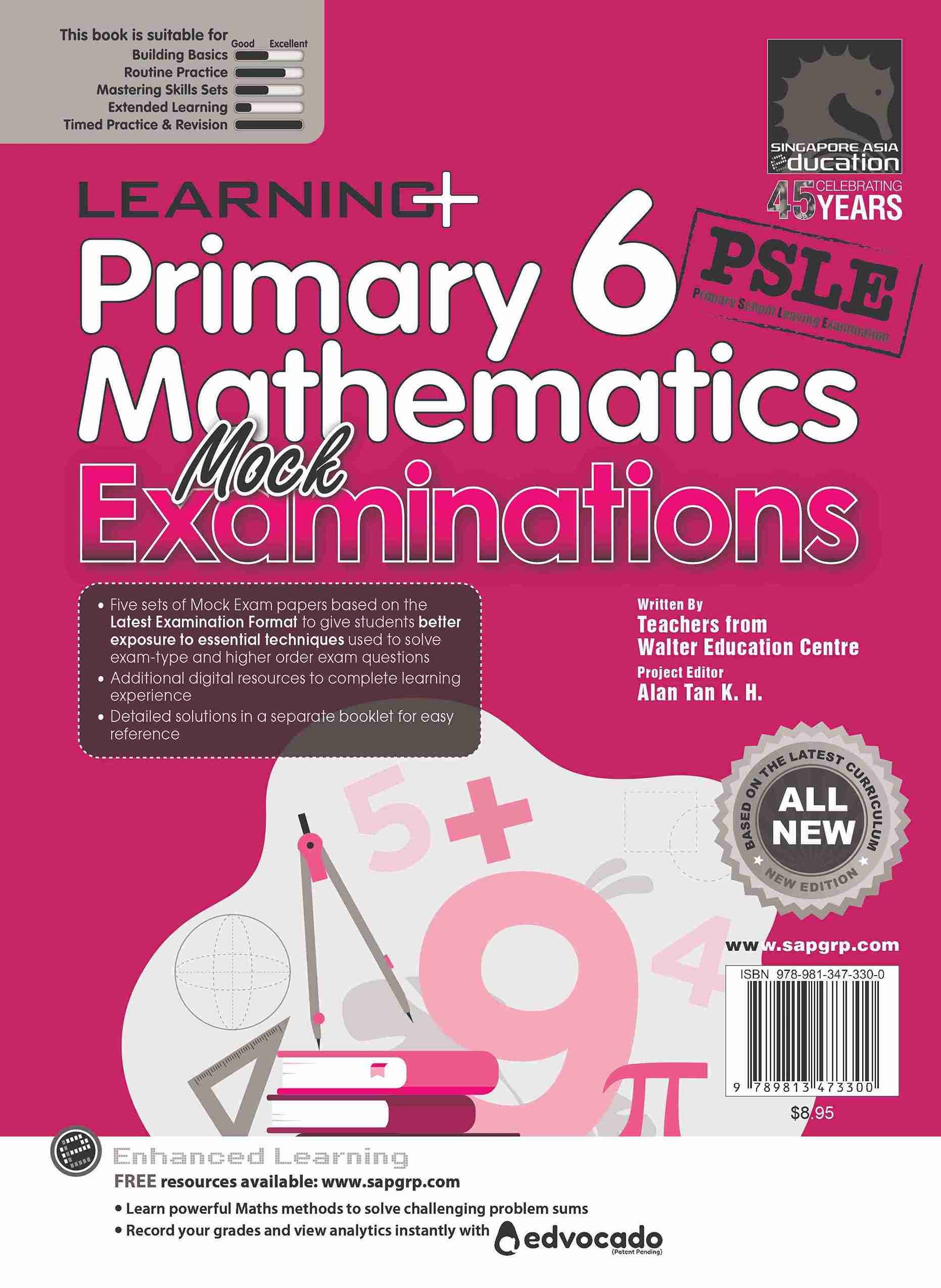 LEARNING+ Primary 6 Mathematics Mock Examinations – Popular Book ...