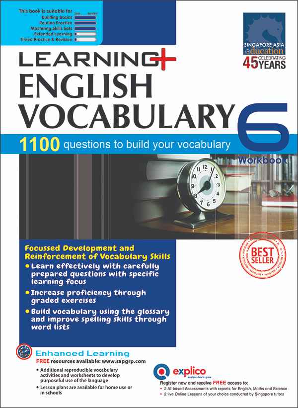 Learning + English Vocabulary Workbook 6 – Popular Book Company Pte Ltd