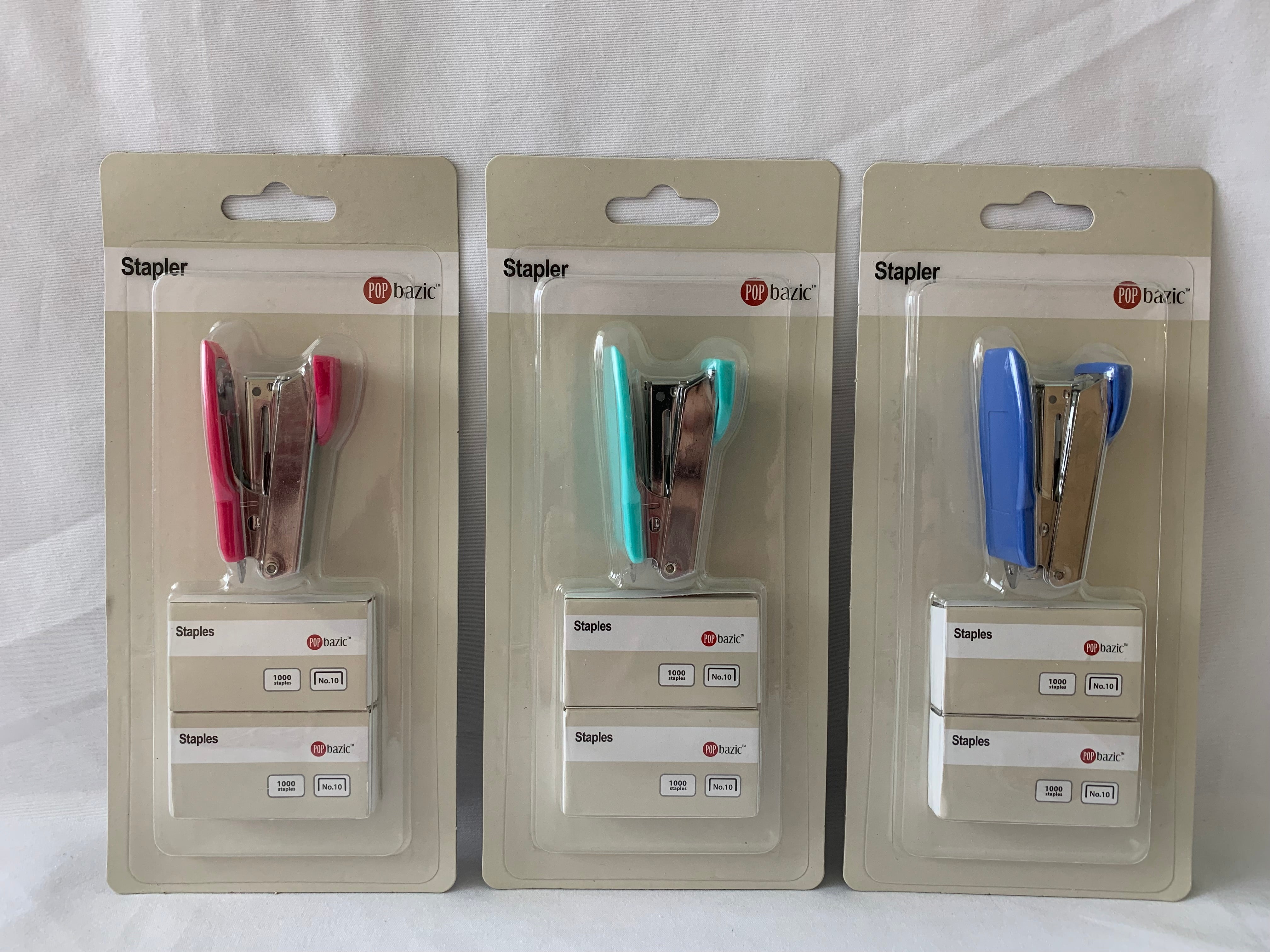 Pop Bazic N10 Stapler With 2 Box Staples Set – Popular Book Company Pte Ltd
