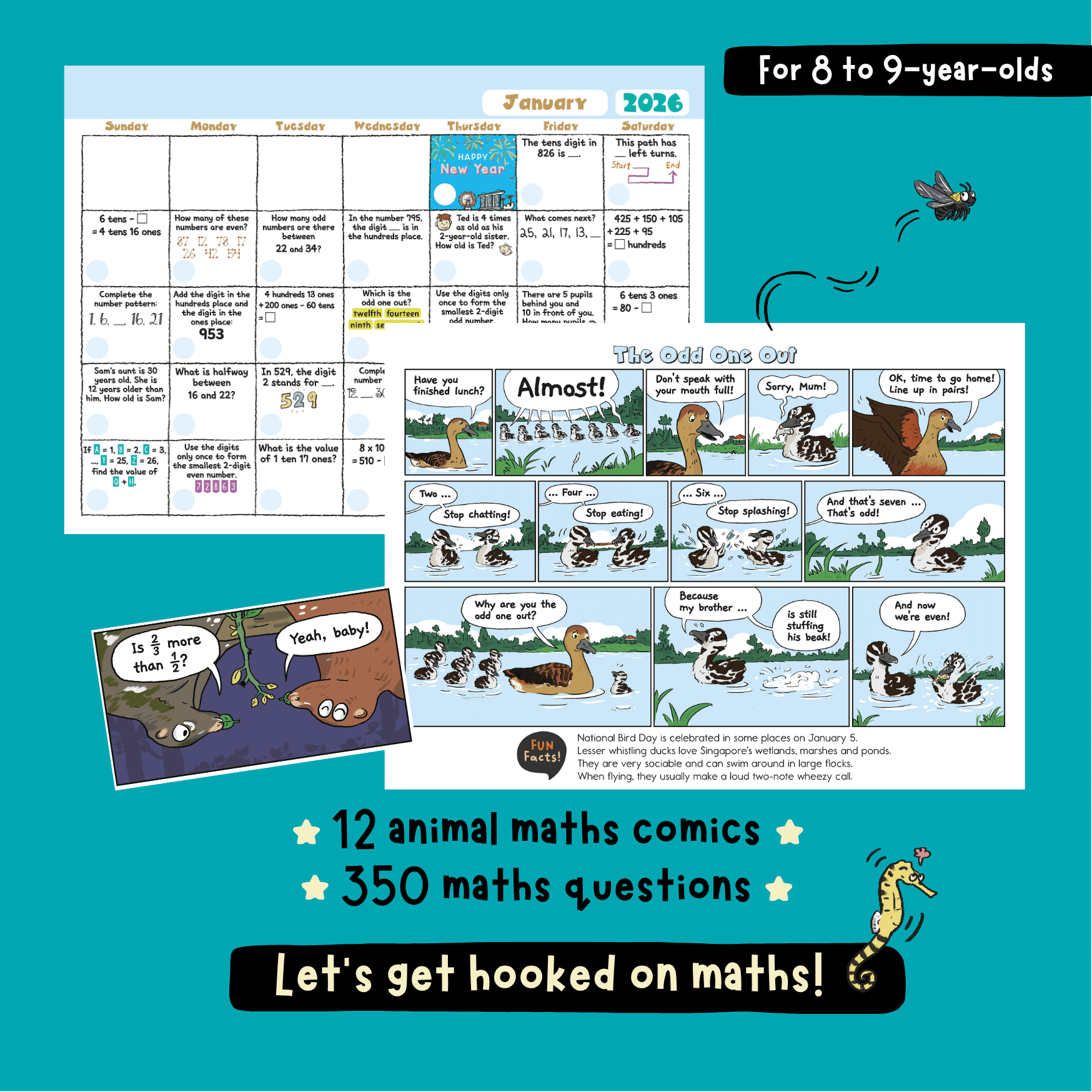 Singapore Maths Calendar 2026 (8–9 years) – Popular Book Company Pte Ltd