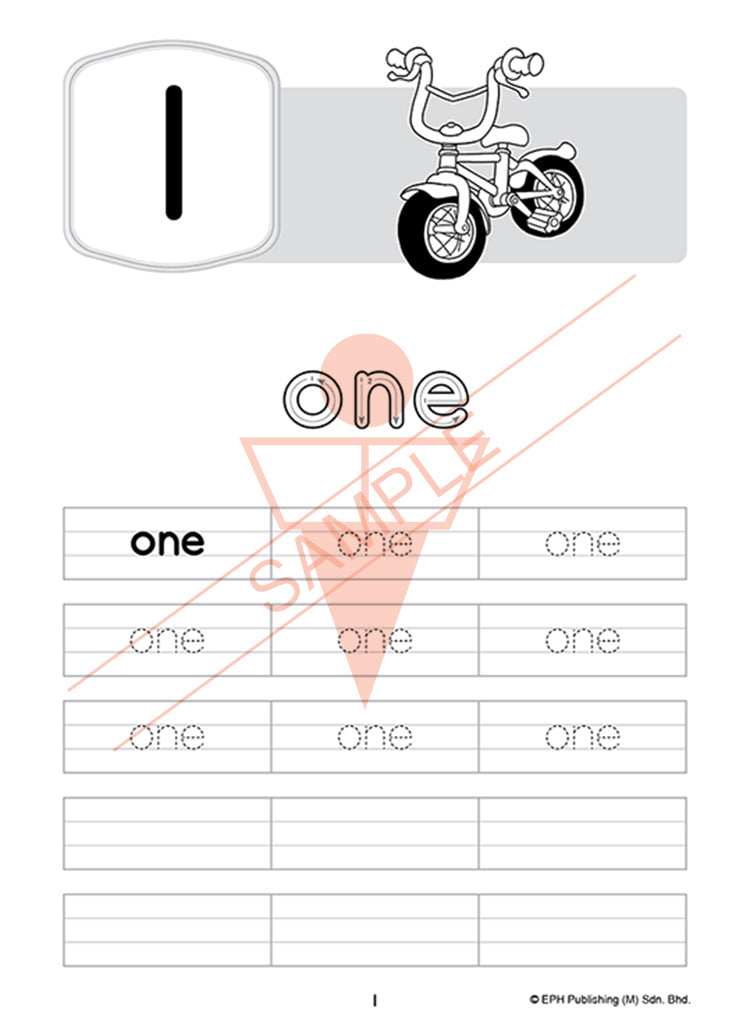 Nursery Writing is Fun - Number Words – Popular Book Company Pte Ltd