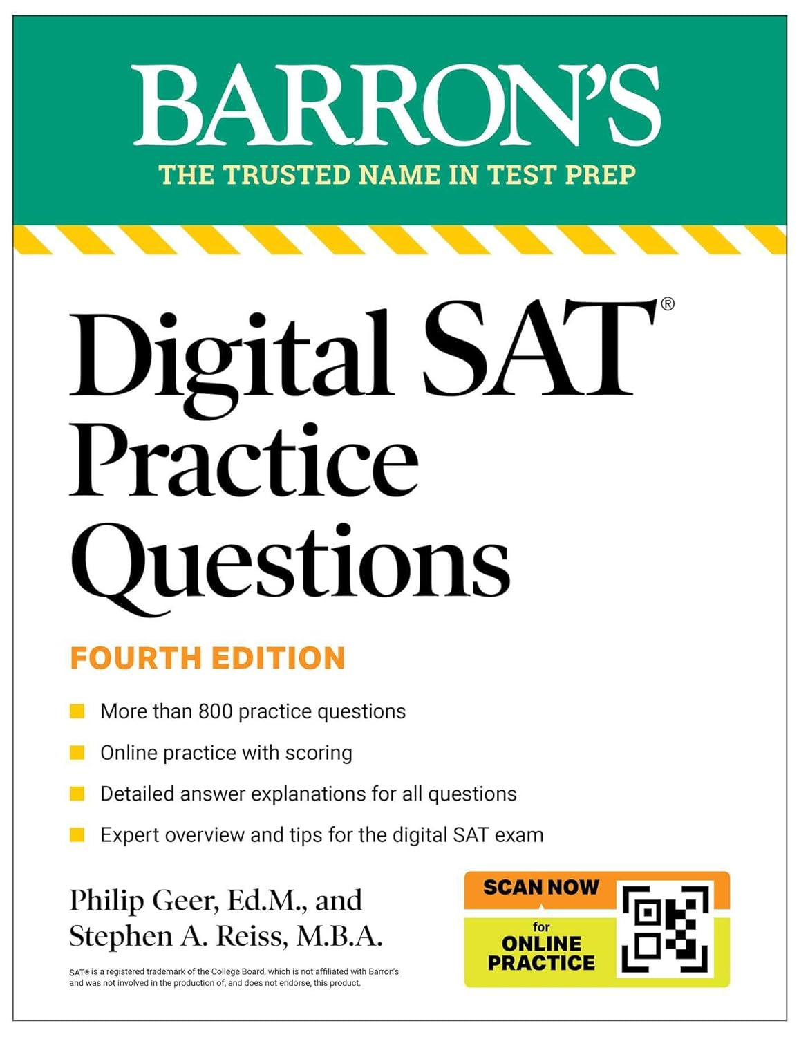 Digital SAT Practice Questions, Fourth Edition: More Than 800 Question ...