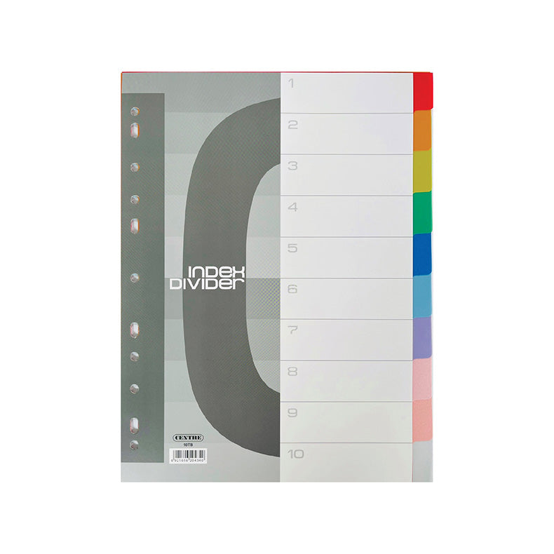 Centre Pp Index Dividers 10-colour – Popular Book Company Pte Ltd