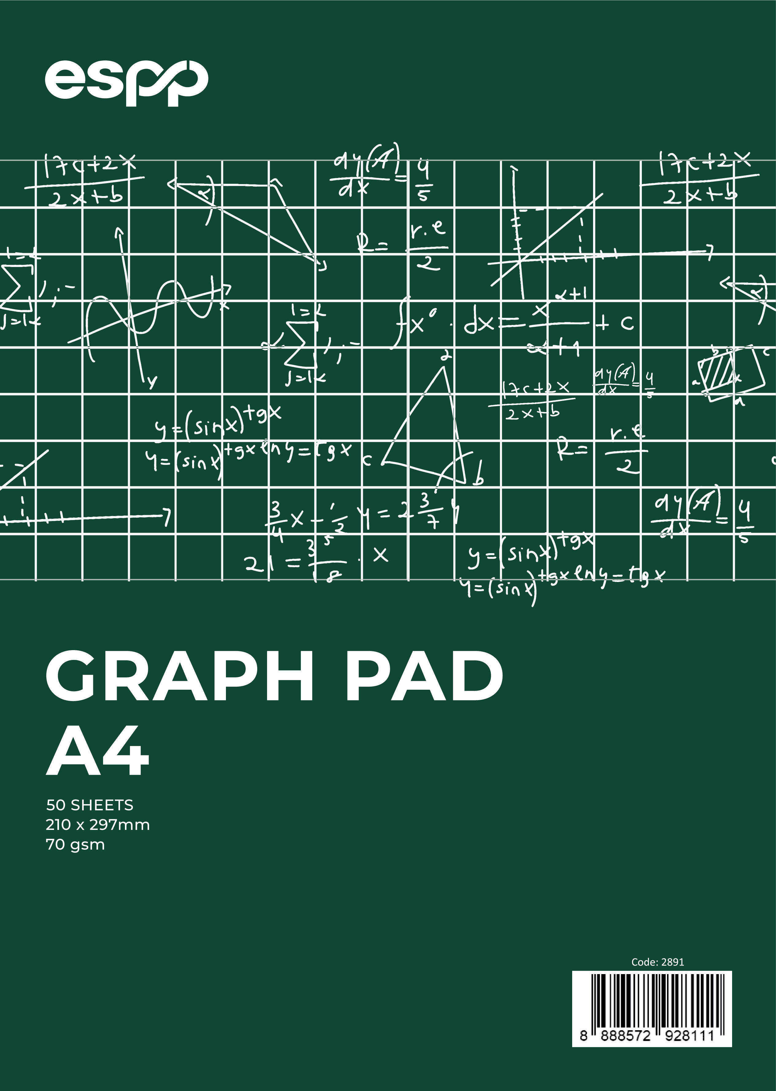 ESPP FSC GRAPH PAD A4 50'S – Popular Book Company Pte Ltd