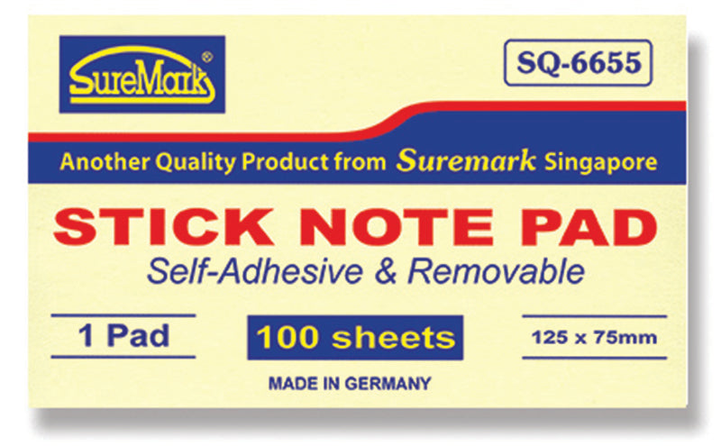Stick Note Pad 125x75mm – Popular Book Company Pte Ltd