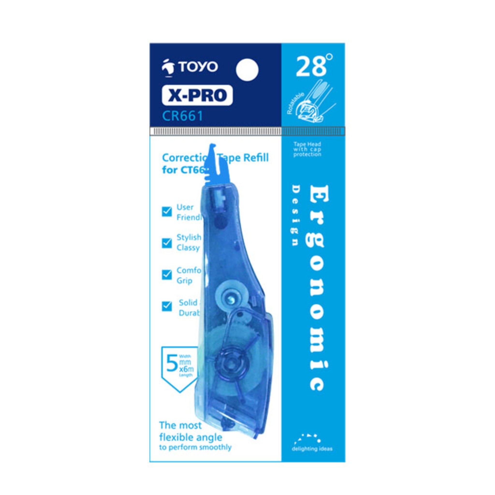Toyo X-pro Correction Tape Refill 5mmx6m Cr661 – Popular Book Company ...