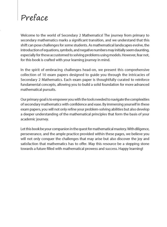 Secondary 2 Mathematics Exam Papers for G3 Second Edition – Popular ...