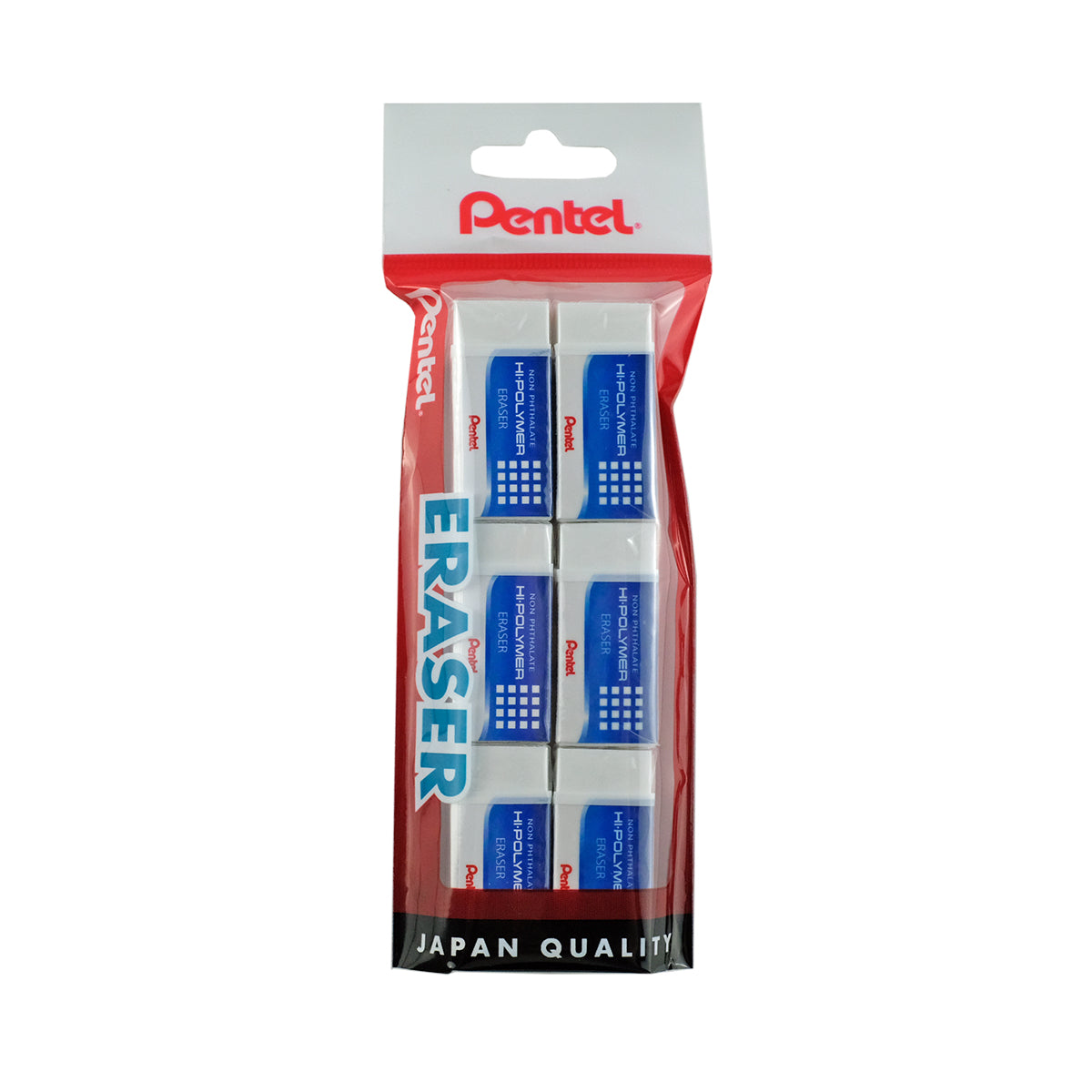 PENTEL Eraser 6'S Value Pack Zeh03-6 – Popular Book Company Pte Ltd