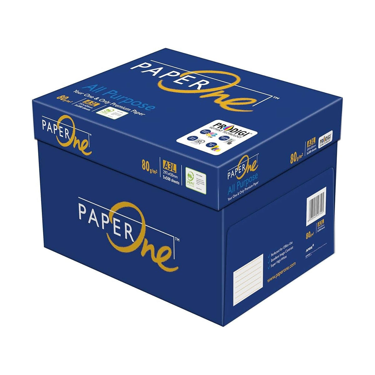 Paperone All Purpose Paper 80g A3 500's (1 Carton) – Popular Book Company Pte Ltd