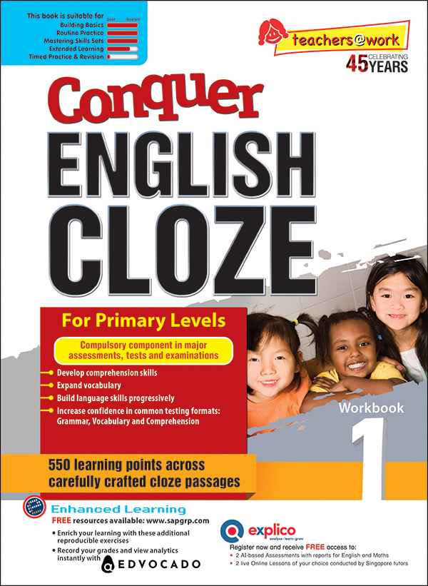 Conquer English Cloze Workbook 1 – Popular Book Company Pte Ltd