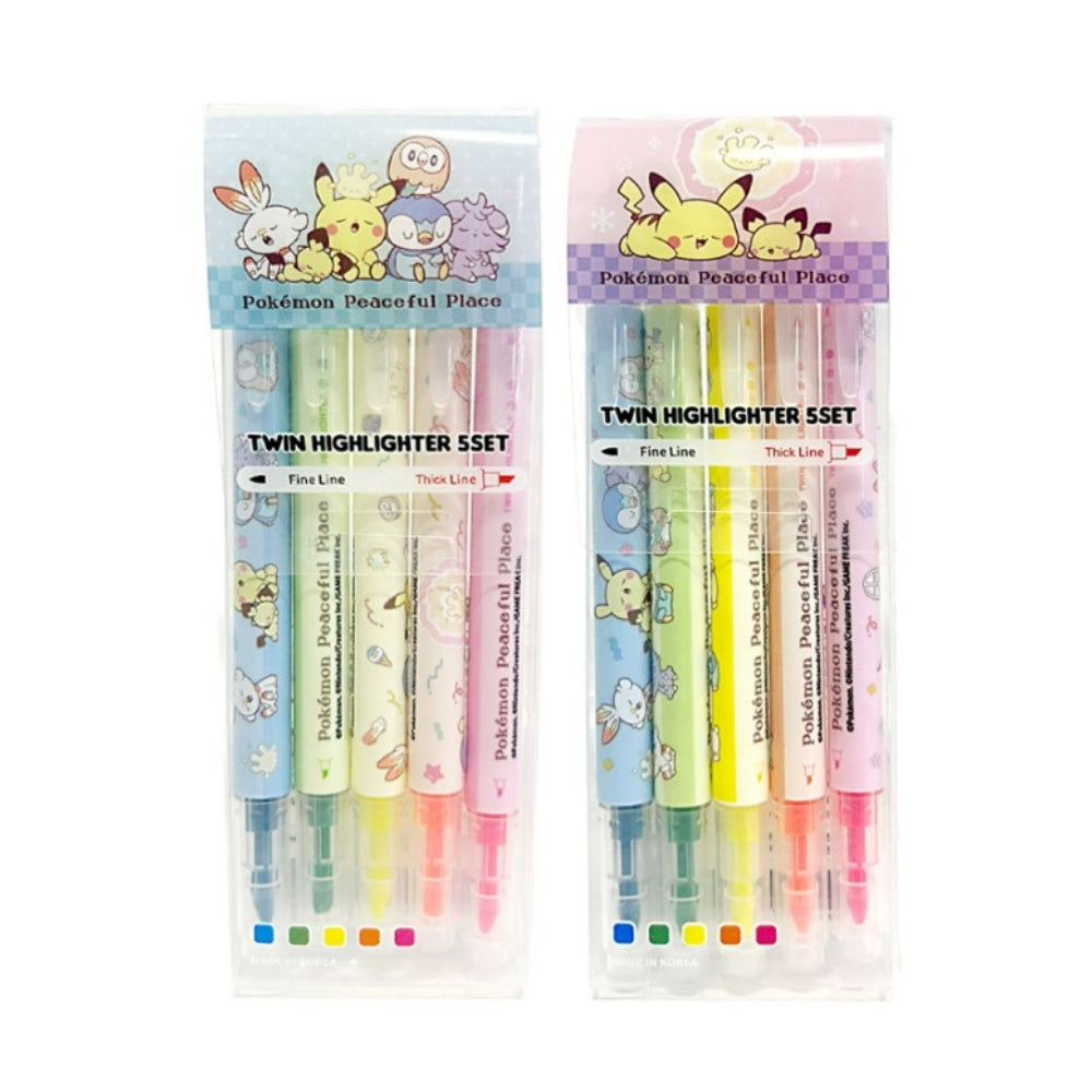 Pokémon Twin Highlighter 5 Colours Set – Popular Book Company Pte Ltd