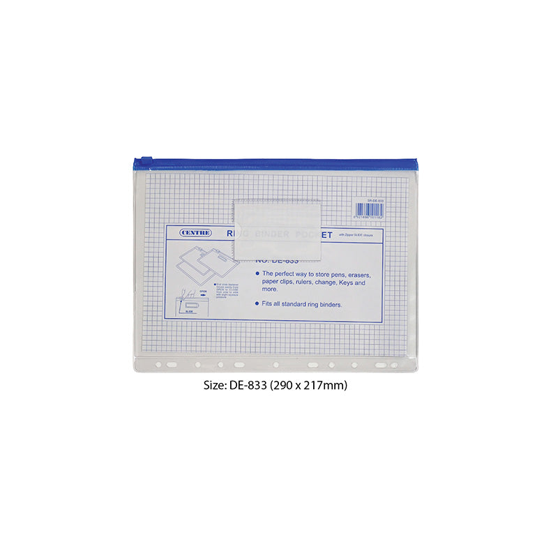 Centre Pvc Ring Binder Pocket A4 – Popular Book Company Pte Ltd