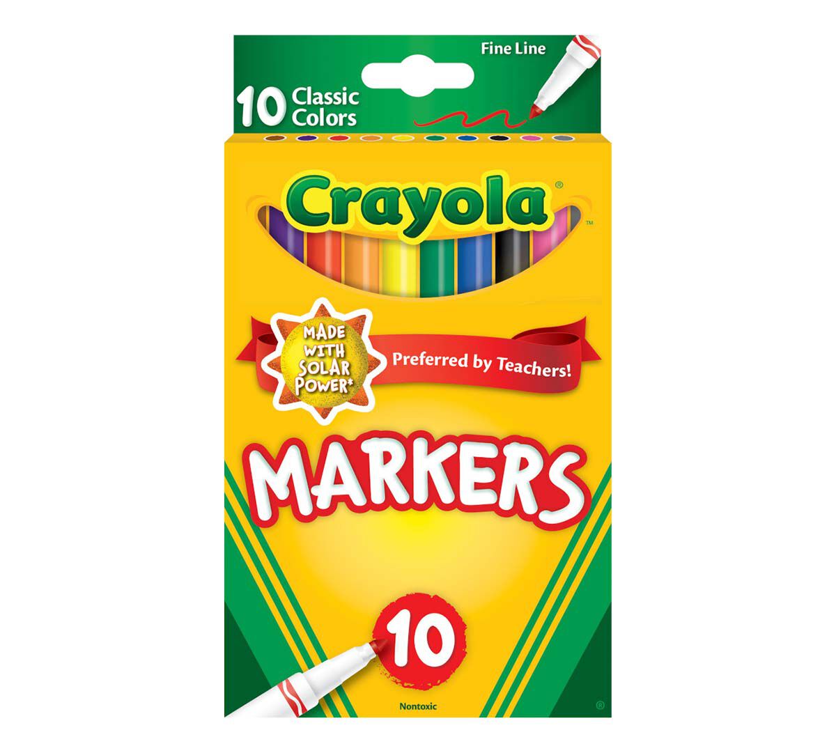 Crayola Markers 10'S - Fine Line 587726 – Popular Book Company Pte Ltd