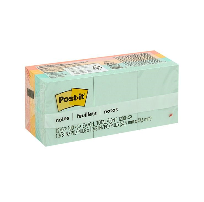 Post-it® 653AST Notes Marseille Collection, 1.5x2" – Popular Book ...