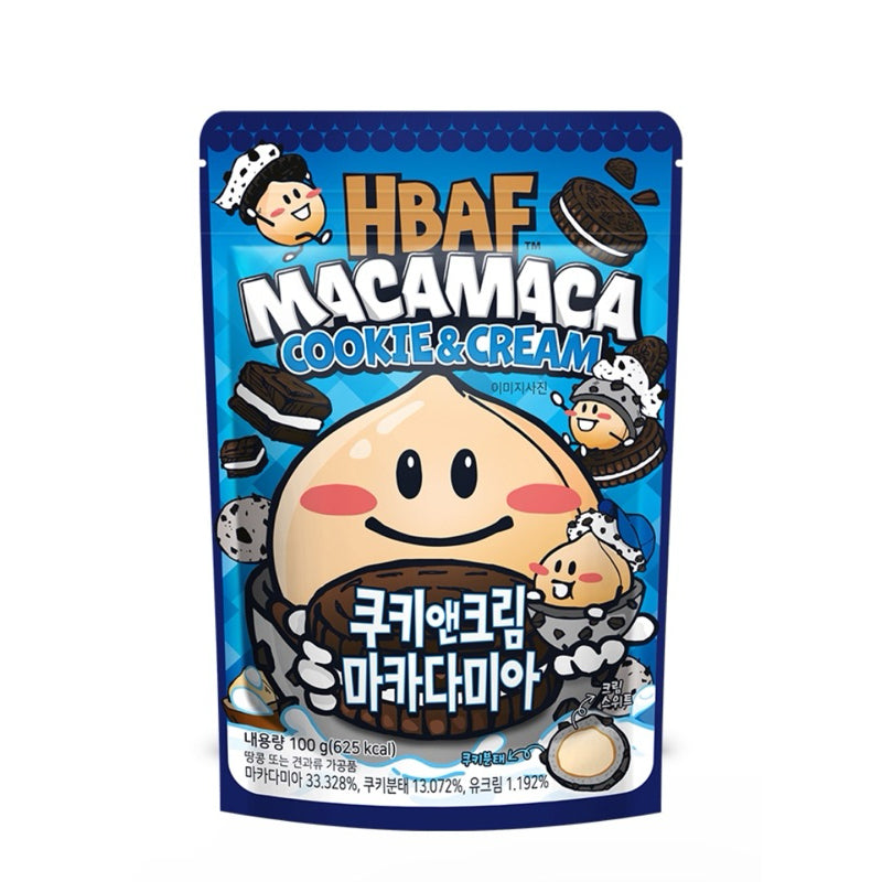 Hbaf Cookie & Cream Macadamia 100g – Popular Book Company Pte Ltd