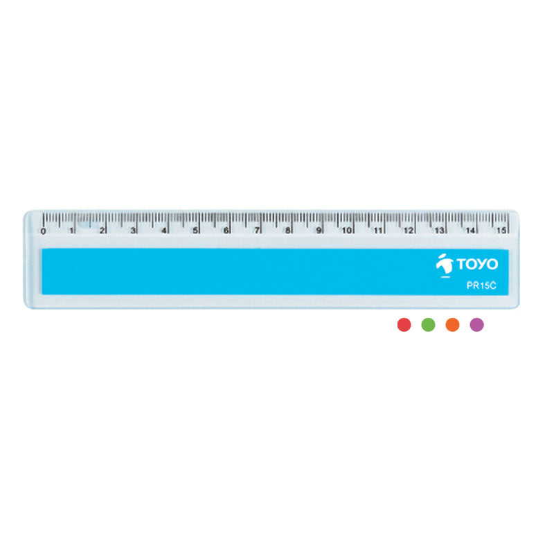 Toyo Colour+ Plastic Ruler 15cm Pr15c – Popular Book Company Pte Ltd
