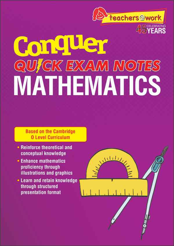 Conquer Quick Exam Notes Mathematics – Popular Book Company Pte Ltd