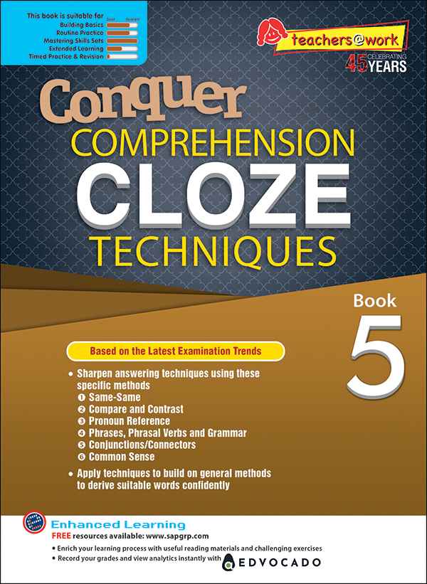 Conquer Comprehension Cloze Techniques Book 5 – Popular Book Company ...