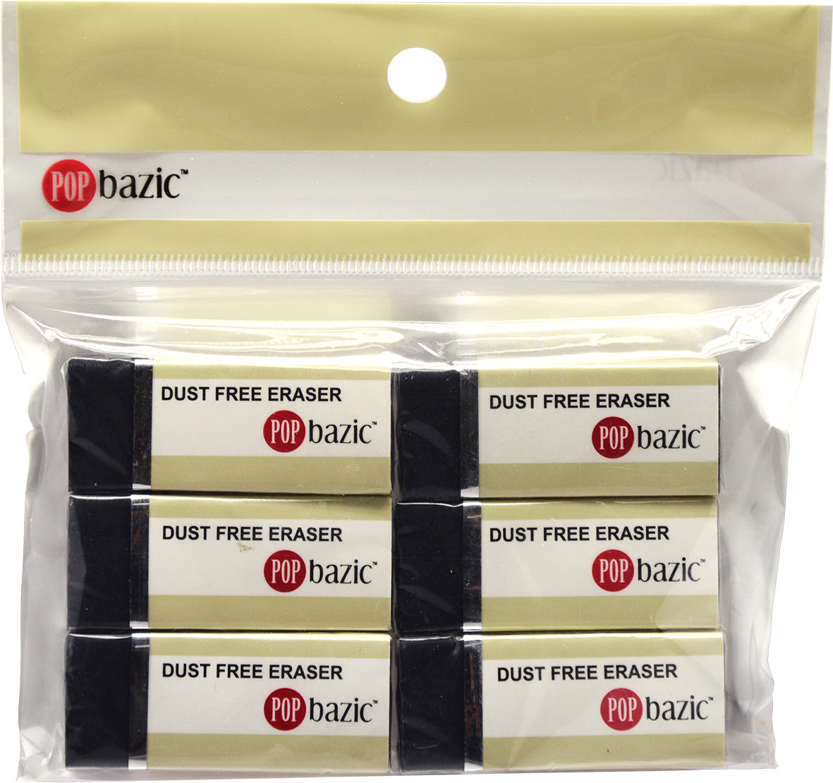POP Bazic ECO PVC Black Eraser 6 in 1 – Popular Book Company Pte Ltd