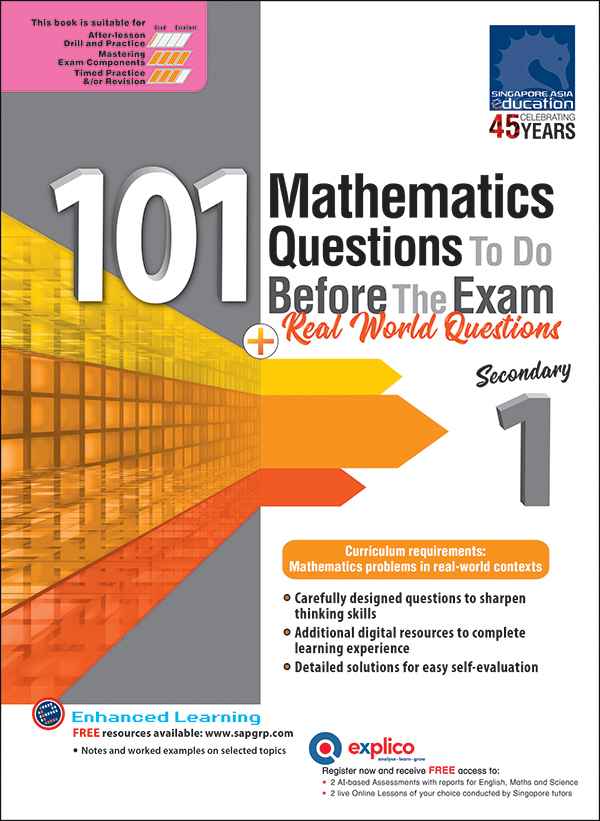 101 Mathematics Questions To Do Before The Exam + Real World Questions ...