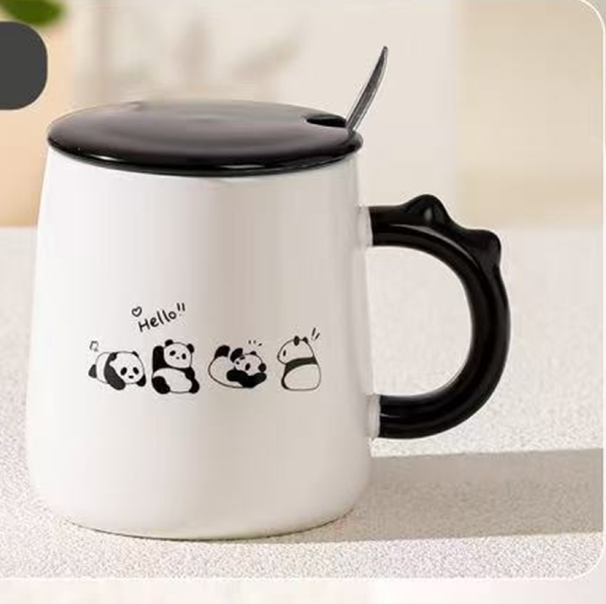 CERAMIC MUG PANDA W LID 6188 – Popular Book Company Pte Ltd