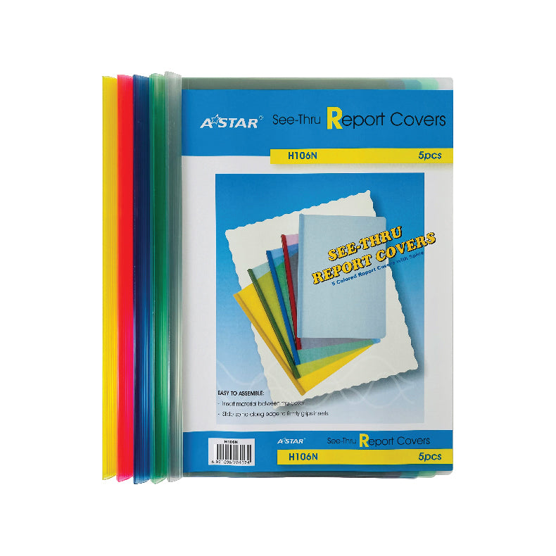 Astar Report Cover A4 Assorted Colour 5s – Popular Book Company Pte Ltd