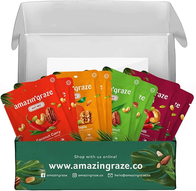 Amazin' Graze Nut Mix Variety Box – Popular Book Company Pte Ltd