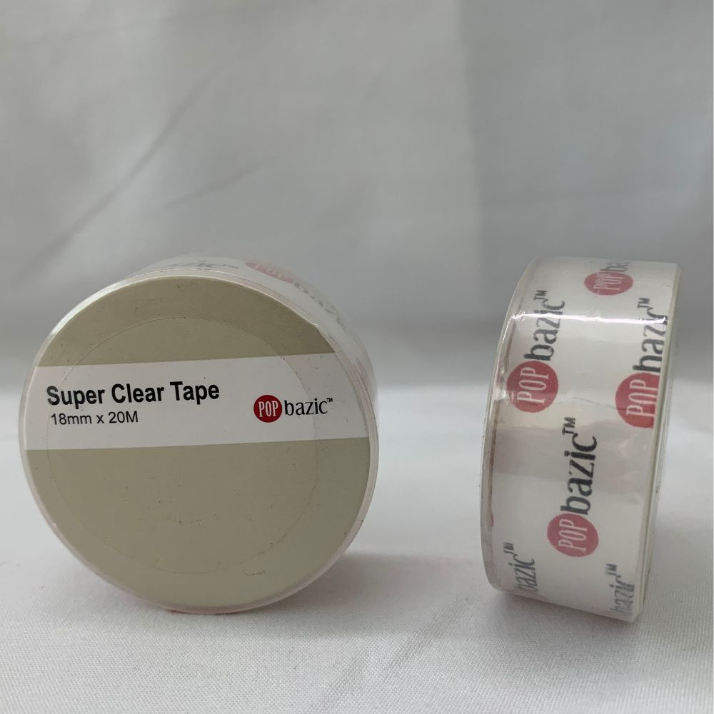 POP BAZIC Super Clear Tape 18MM x 20M – Popular Book Company Pte Ltd