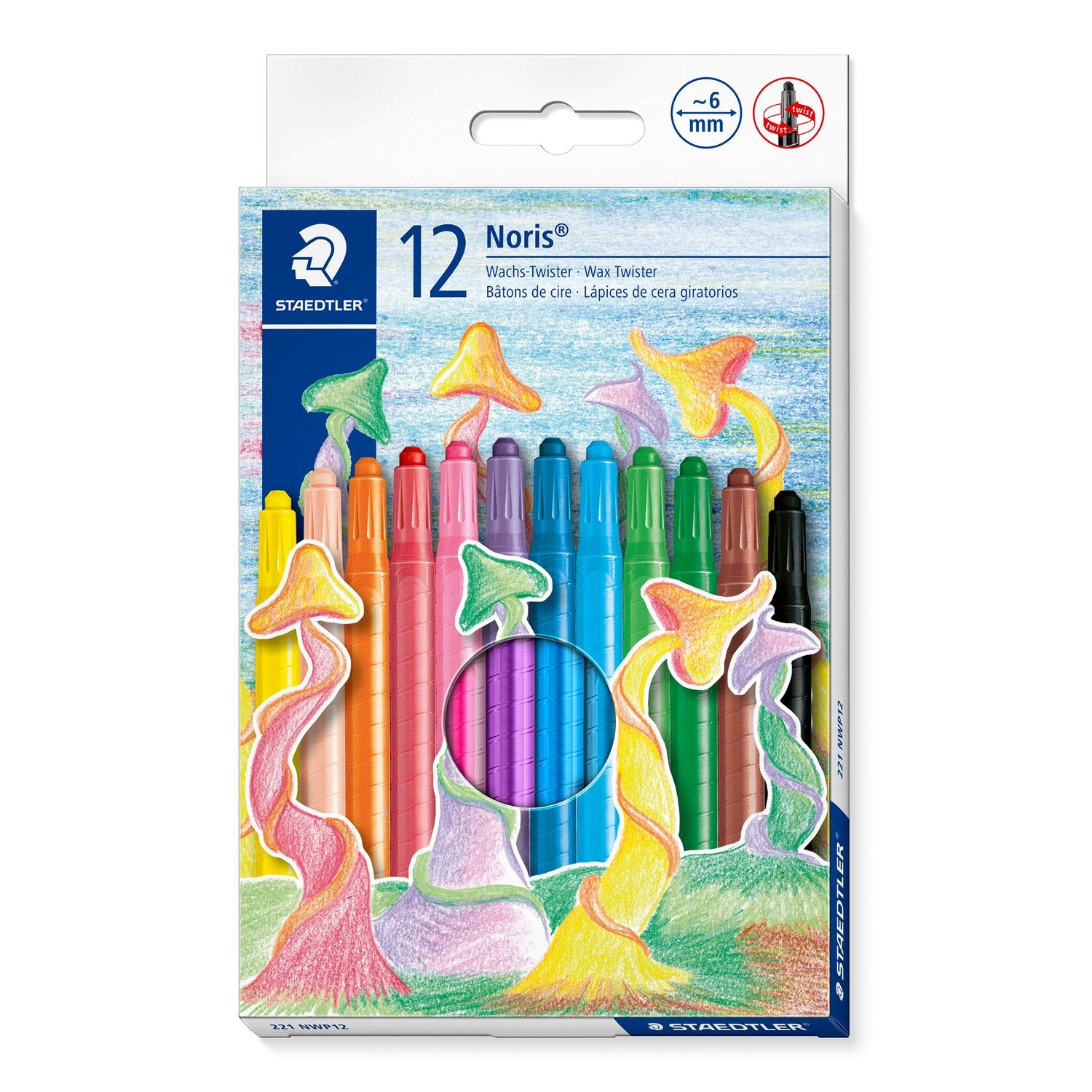 Staedtler 221 NWP12 Noris Wax Crayon Twist – Popular Book Company Pte Ltd