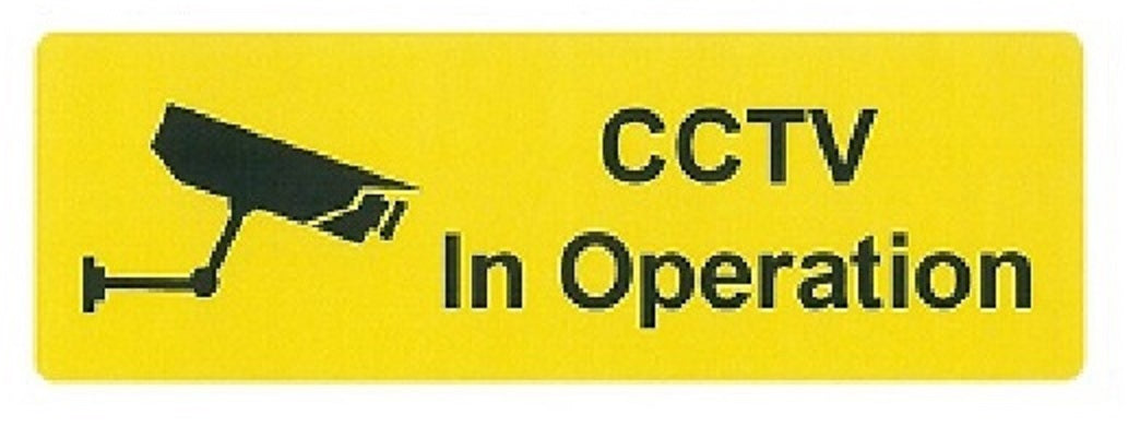 COSMO CCTV IN OPERATION SIGN SA5-663Y (150mm X 50mm) – Popular Book ...