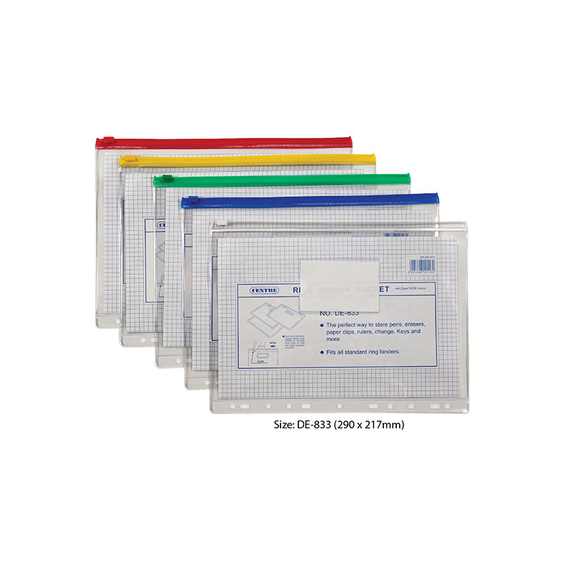 Centre Pvc Ring Binder Pocket A4 – Popular Book Company Pte Ltd