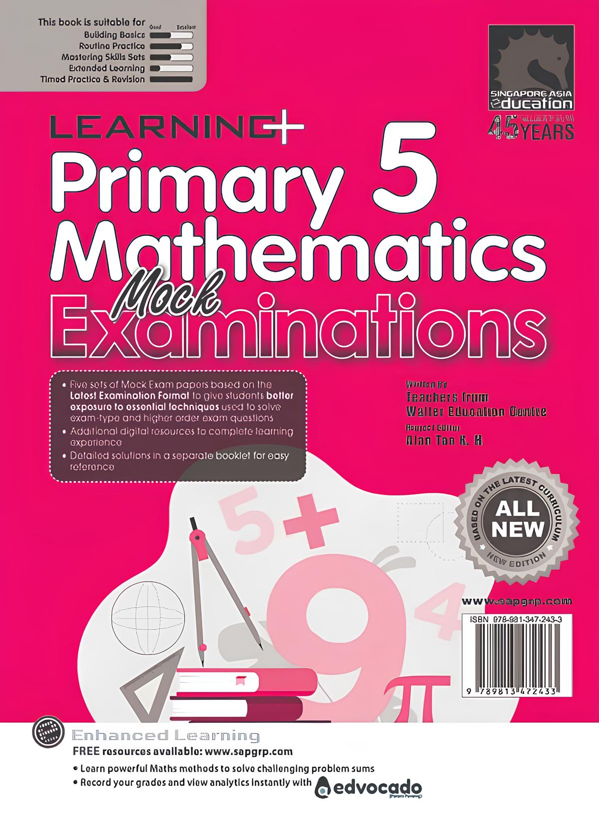 LEARNING+ Primary 5 Mathematics Mock Examinations – Popular Book ...