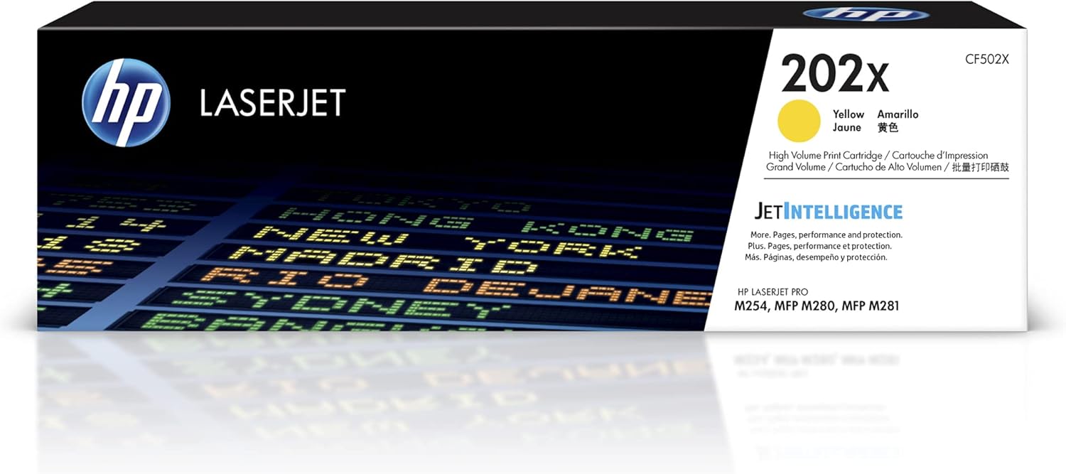 HP 202X Original Yellow High Yield Toner Cartridge – Popular Book ...