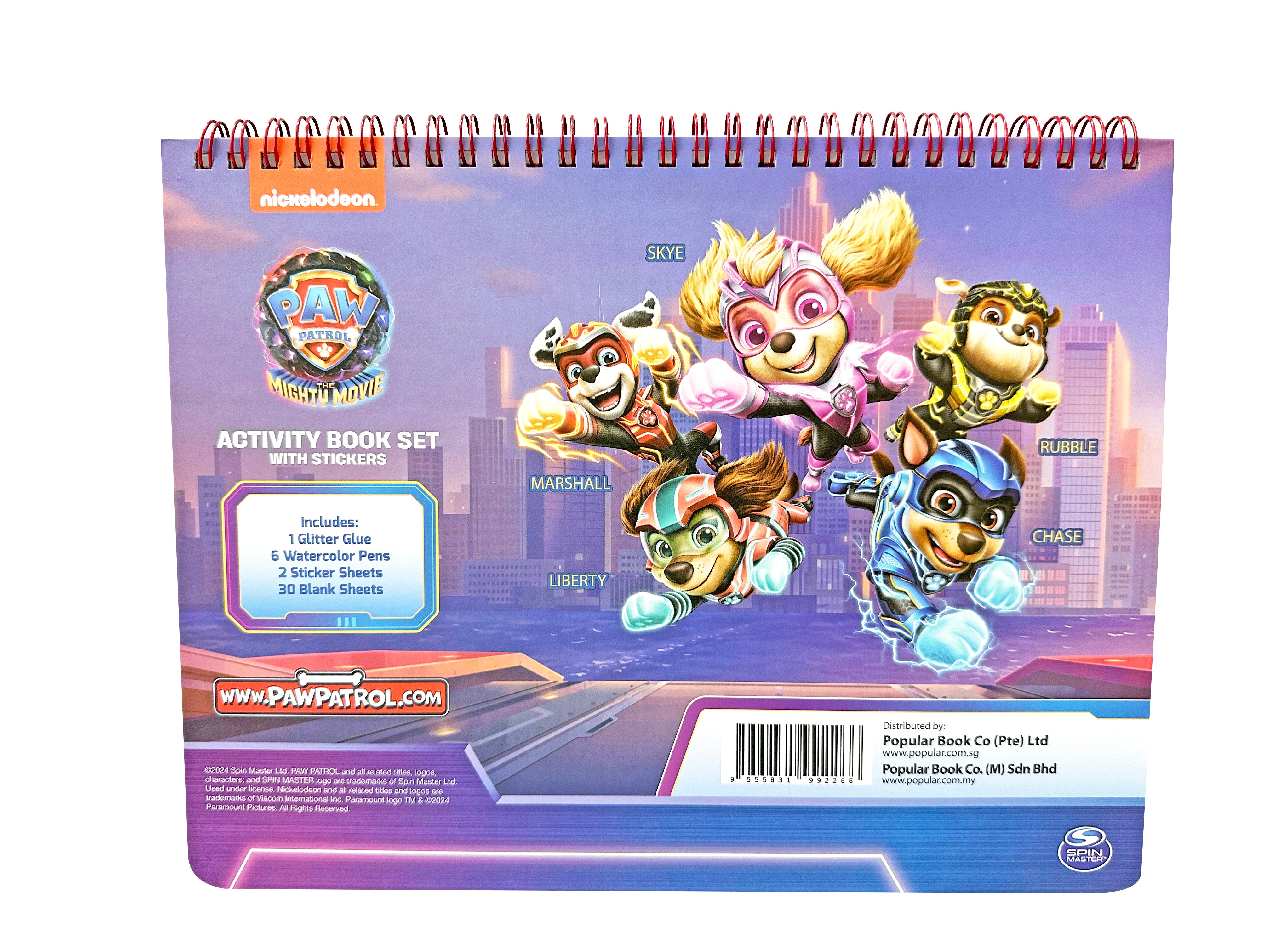 Paw Patrol Activity Book Set With Stickers & Watercolor Pens – Popular ...