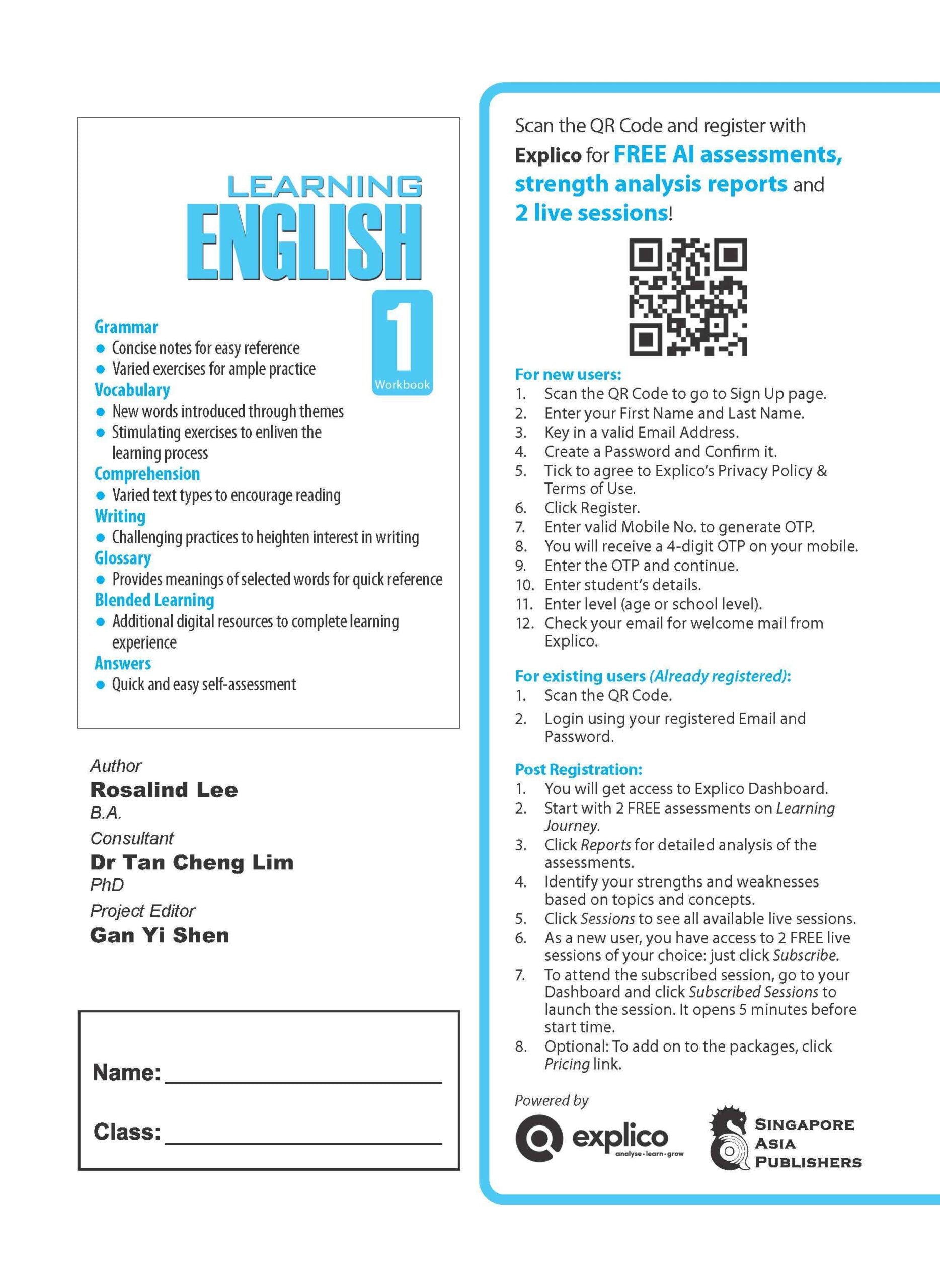 LEARNING ENGLISH Workbook 1 – Popular Book Company Pte Ltd