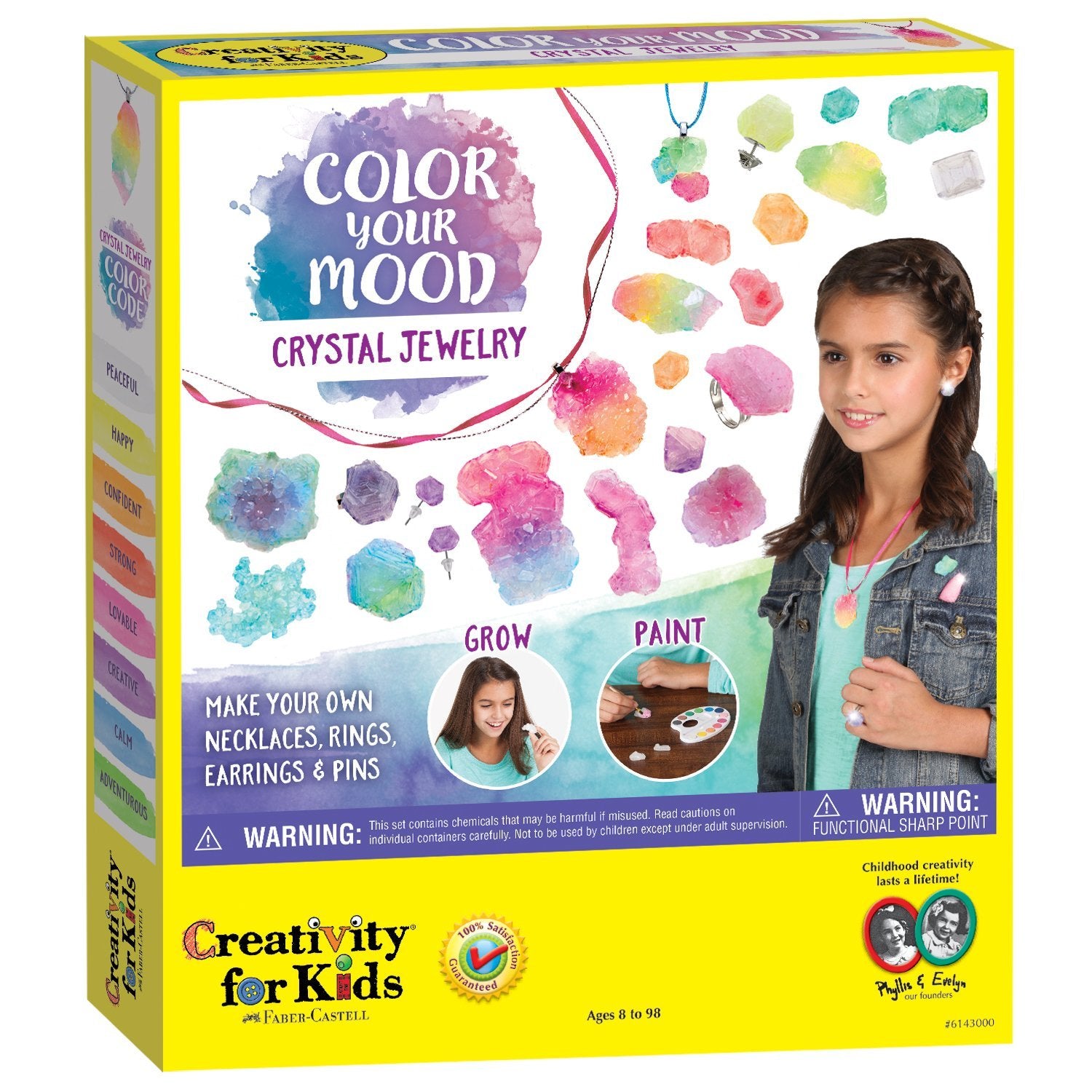 Faber-Castell Creativity For Kids, Colour Your Mood Crystal Jewellery ...