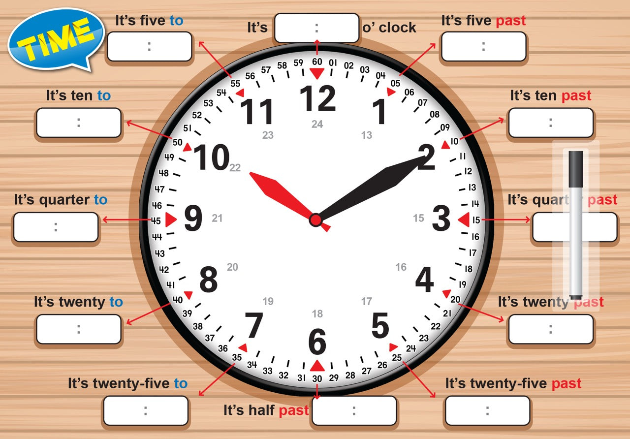 Preschool Let's Wipe & Clean: Time – Popular Book Company Pte Ltd