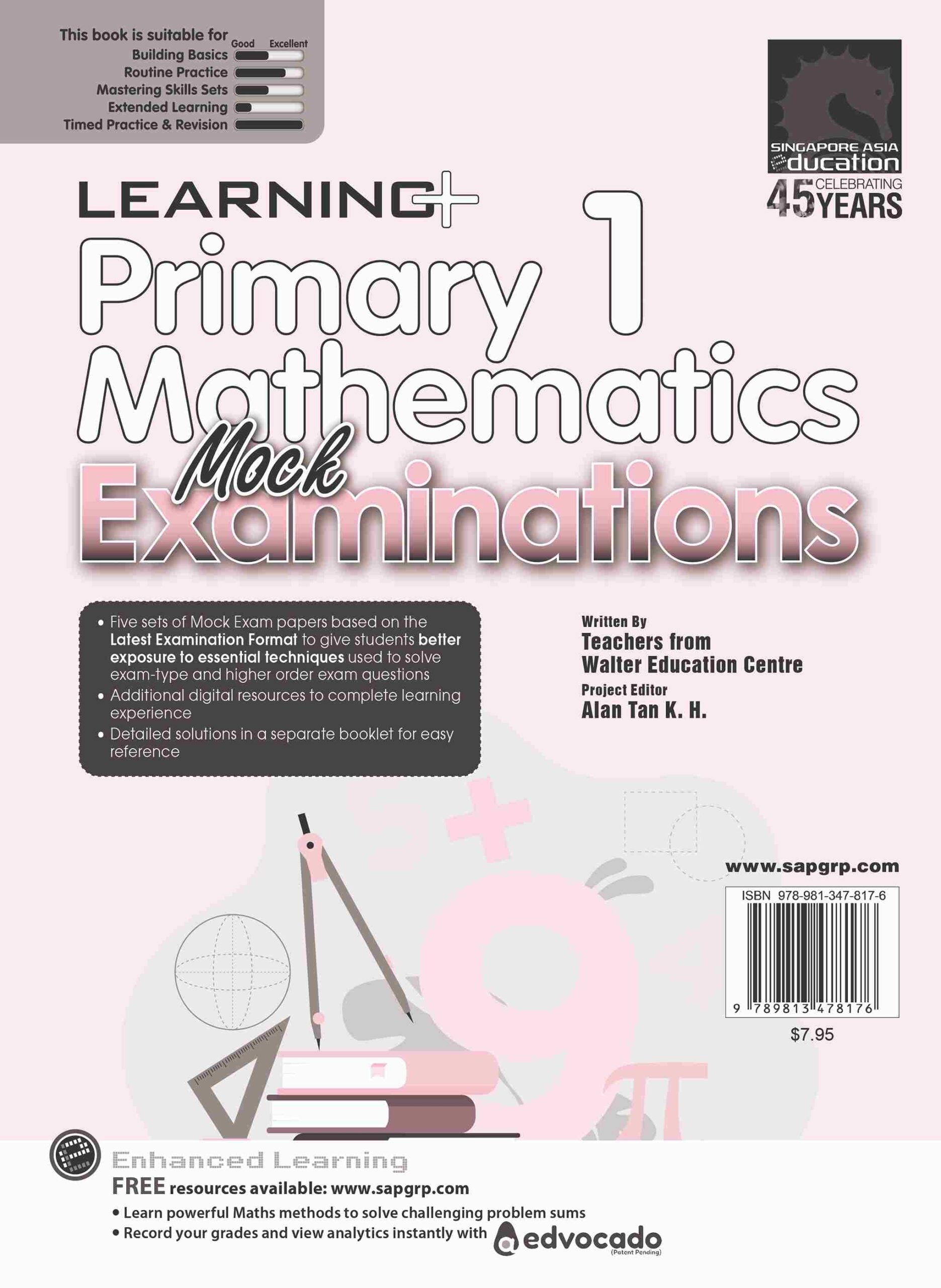 Learning+ Primary 1 Mathematics Mock Examinations – Popular Book ...
