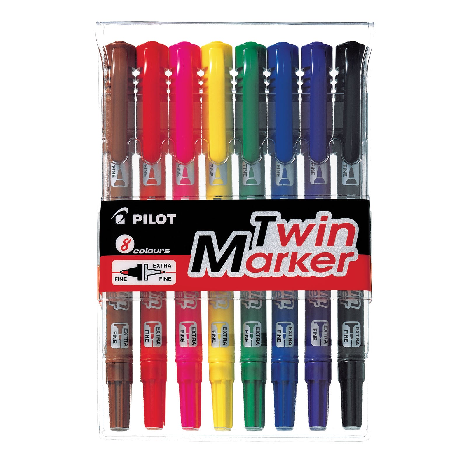 Pilot Twin Marker Set Of 8 Colors – Popular Book Company Pte Ltd