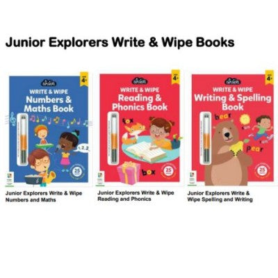 Junior Explorer Write and Wipe Reading and Phonics Book – Popular Book ...