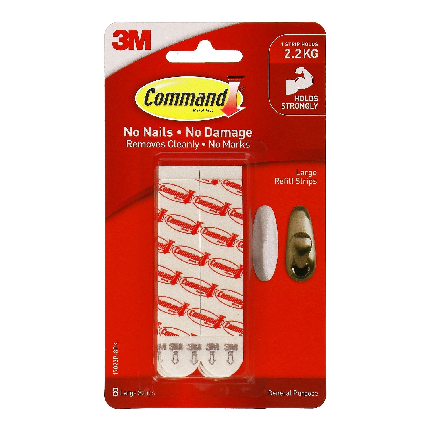 Command™ 17023P-8PK Large Refill Strips – Popular Book Company Pte Ltd